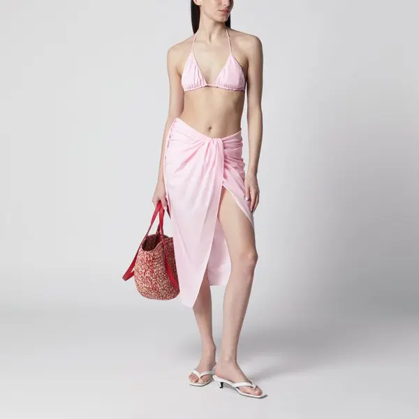 Jacquemus Light Asymmetric Pareo Skirt