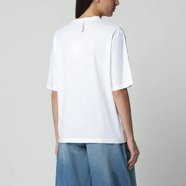 Jacquemus Cotton And Hemp Jersey T-shirt With Logo Print