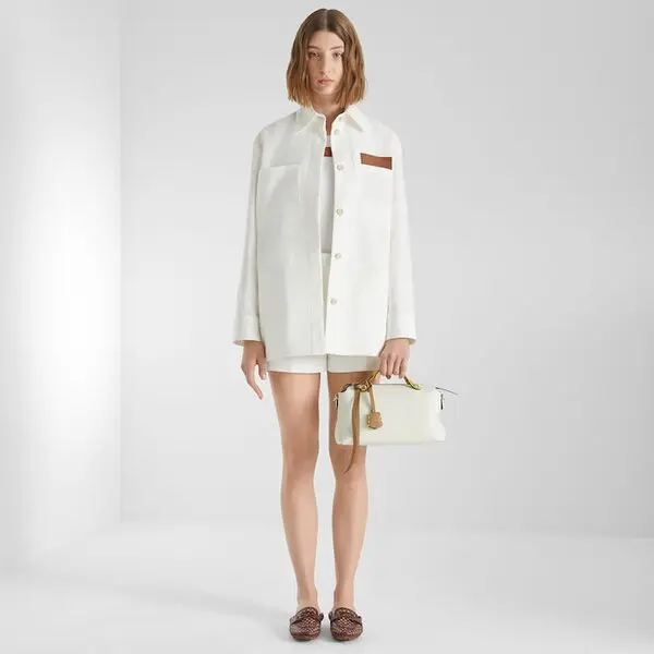 Fendi Selleria Medium The Way Bag - White