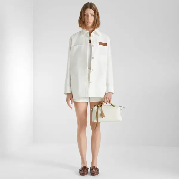 Fendi Selleria Medium The Way Bag - White
