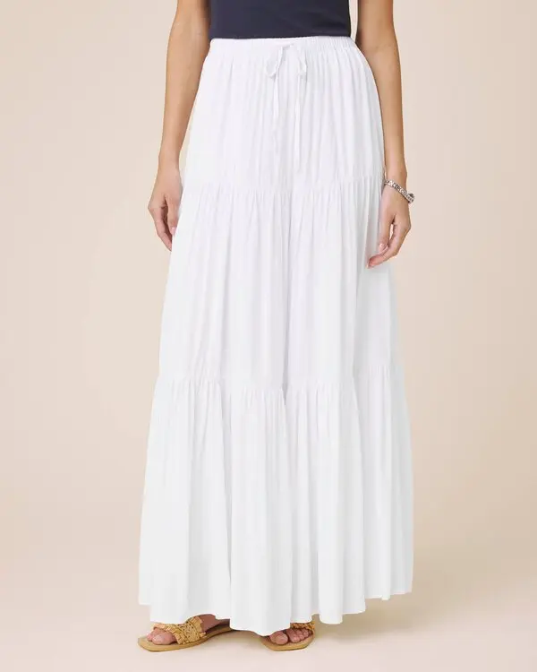 Splendid Melanie Tiered Maxi Skirt - Black