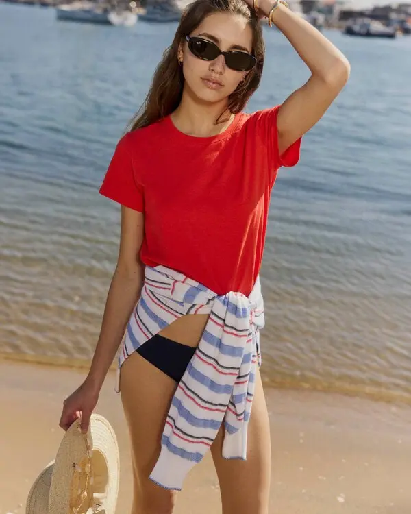 Splendid Louisa Short Sleeve Tee - Blush