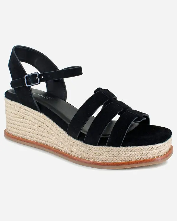 Splendid Dallas Wedge Sandals - Black