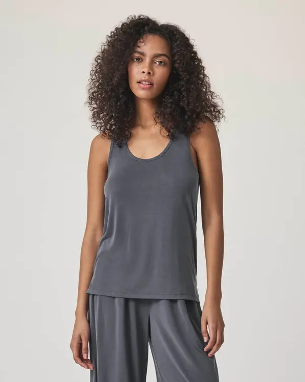 Splendid Giada Sandwash Tank - Pine Bark