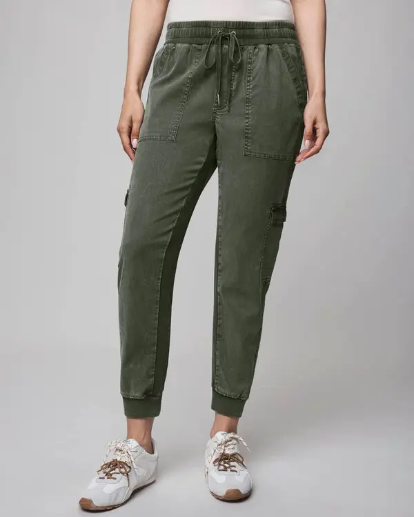 Splendid Jaclyn Cargo Jogger With Herringbone Trim