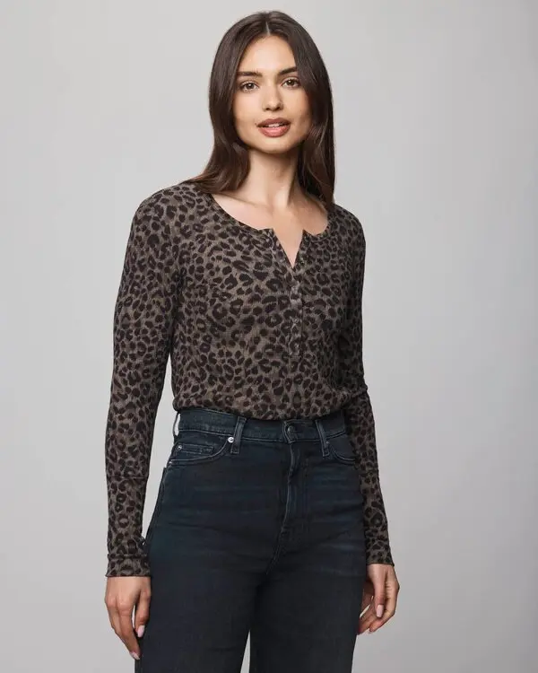 Splendid Thermal Long Sleeve Henley