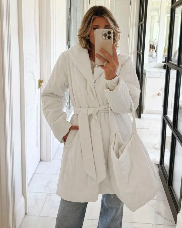 Splendid X @cellajaneblog Quilted Belted Coat