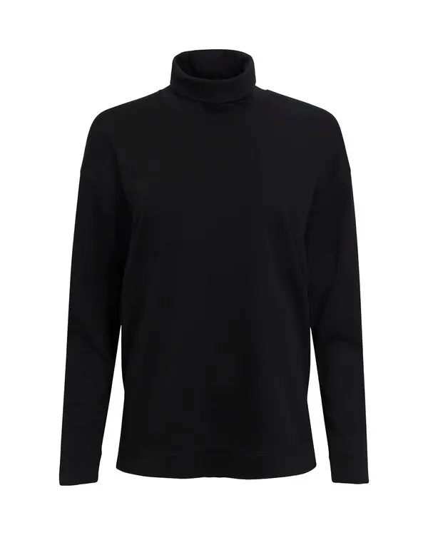 Splendid X @cellajaneblog Mock Neck Drop Shoulder Top - Black