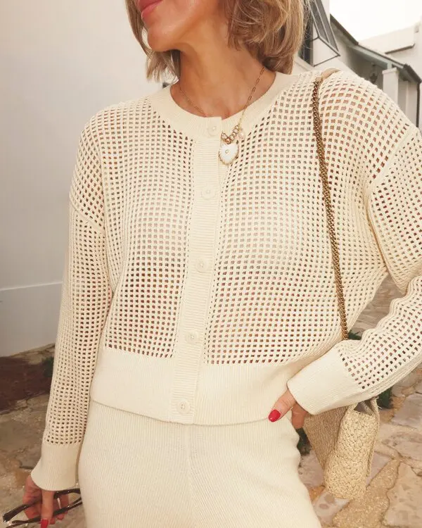 Splendid X @cellajaneblog Open Stitch Cardigan - Daybreak