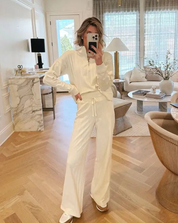 Splendid Wide Rib Flare Pants - Daybreak