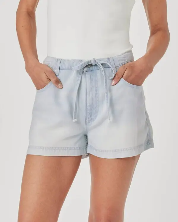 Splendid Lounge Denim Shorts With Tie Waist