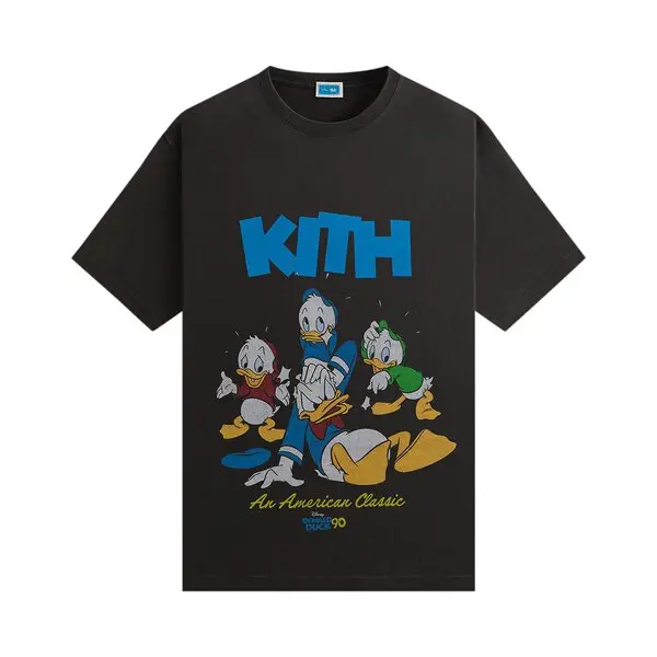 Kith X Disney Donald Duck Classic Vintage Tee - Black
