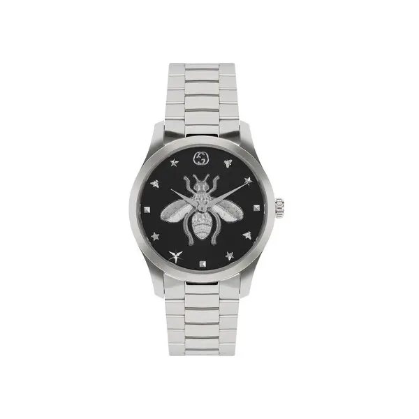 Gucci G-timeless Stainless Steel Bracelet Watch - Silver