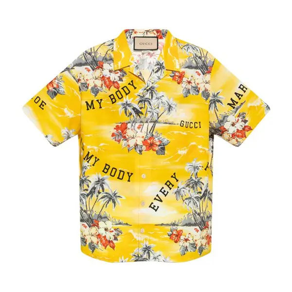 Gucci Printed Shirt - Blue