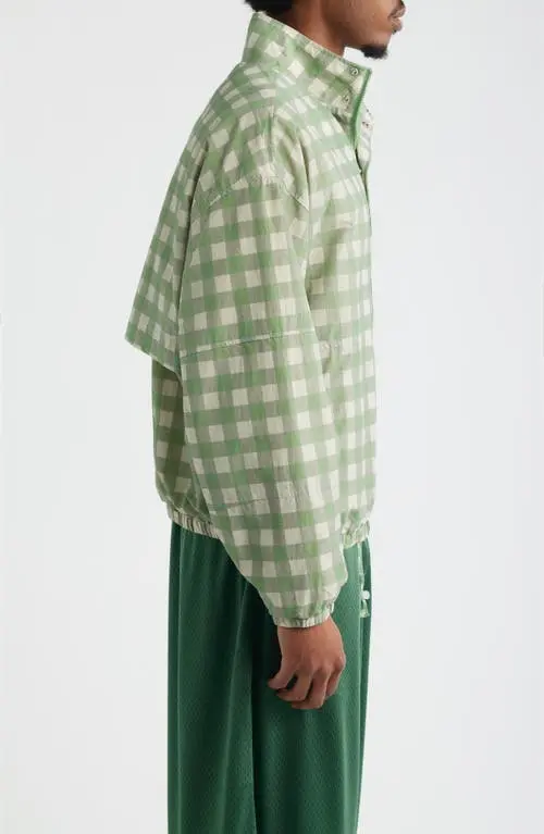 ELWOOD Off-grid Gingham Check Windbreaker Jacket