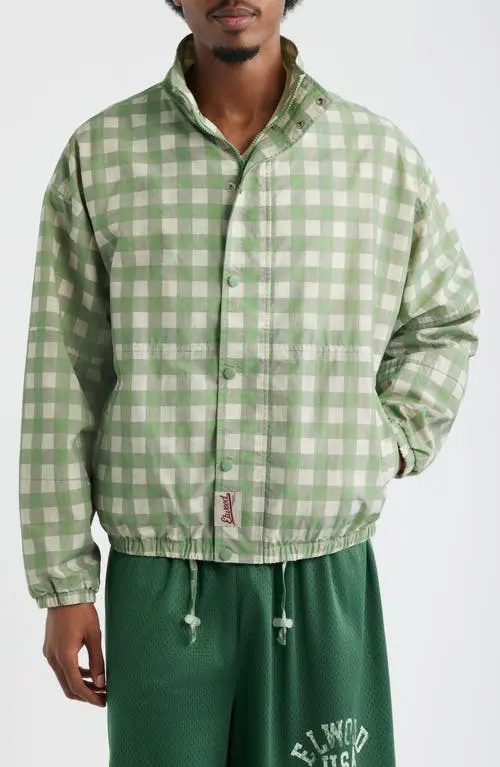 ELWOOD Off-grid Gingham Check Windbreaker Jacket