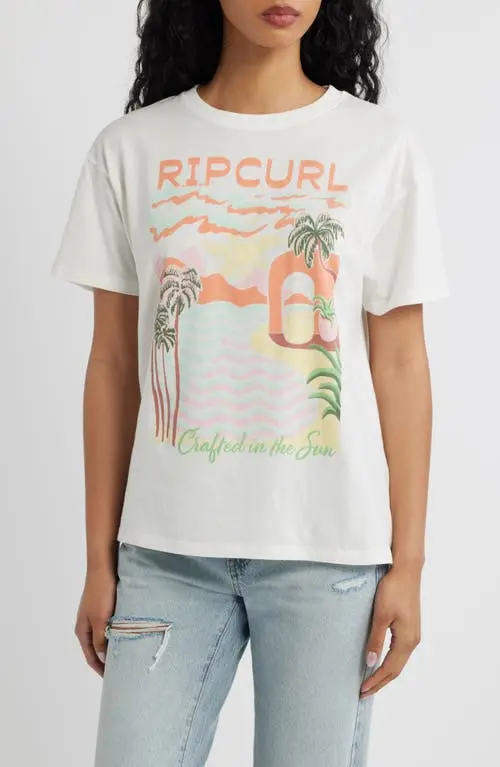 Rip Curl Crafted In The Sun Graphic T-shirt - Bone