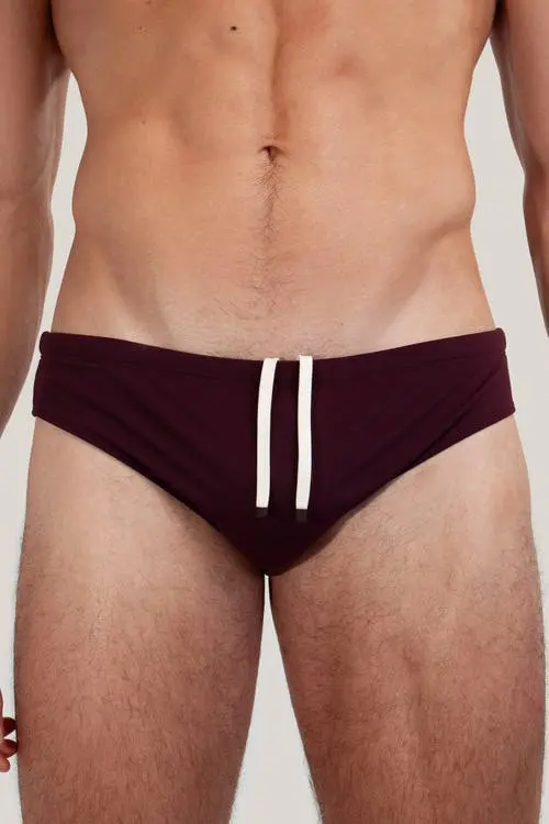 GOODPARK Dune Modern Stretch Swim Brief - Plum