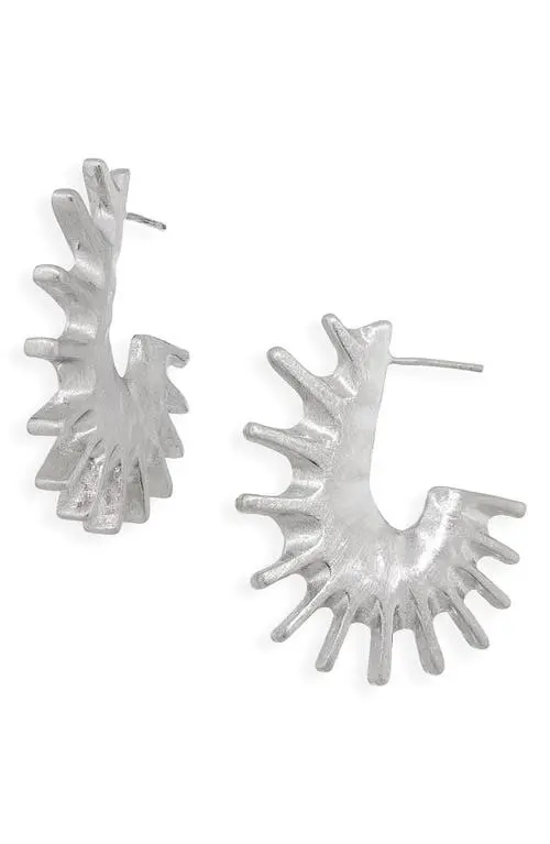 Jacquemus Hippocampe Hoop Earrings - Silver 980