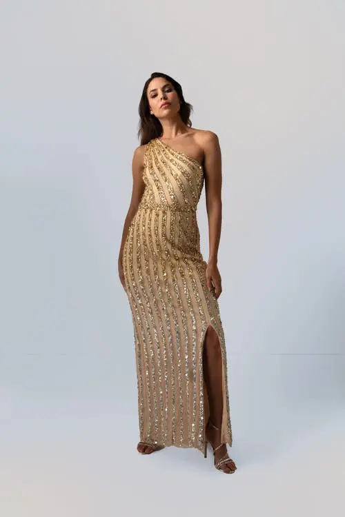 RAISHMA Oriana Gown - Beige