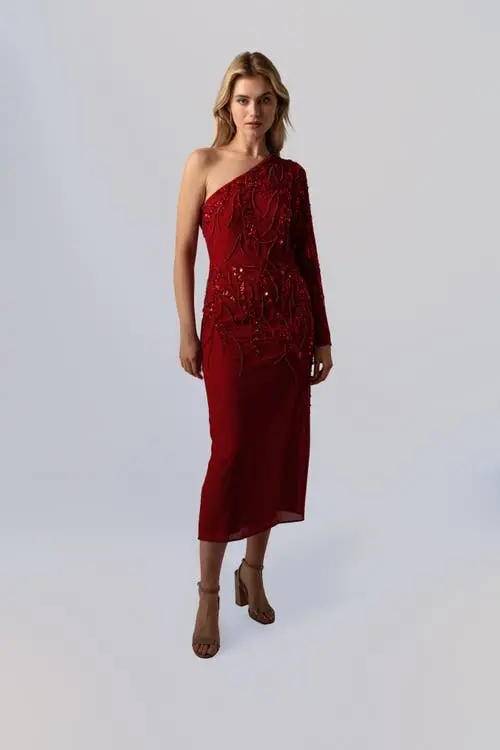 RAISHMA Elara Dress - Red