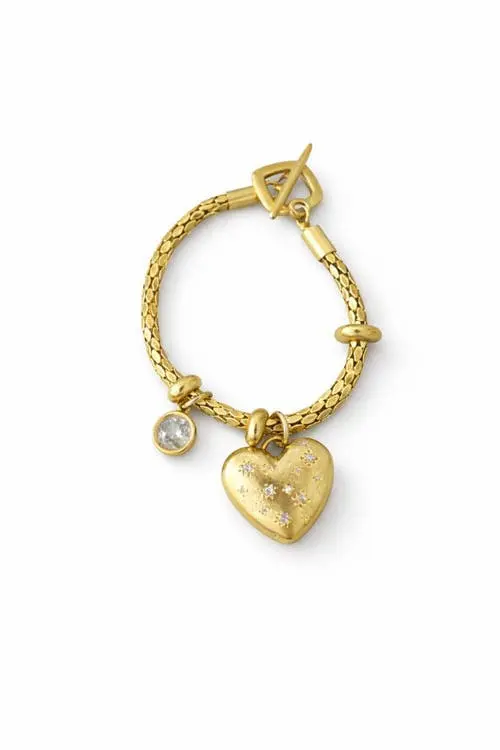 ADORN BY ALEXANDRA RILEY Starlight Heart Bracelet - Gold