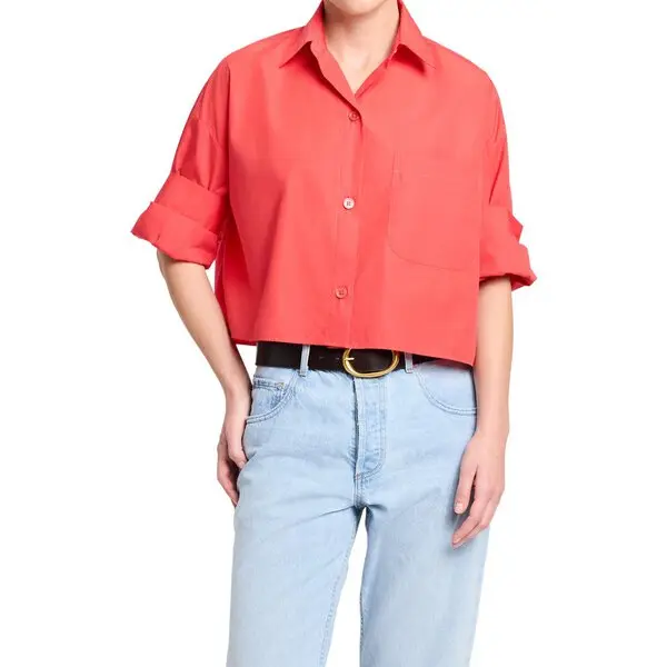 TWP Next Crop Button-up Shirt - Tomato