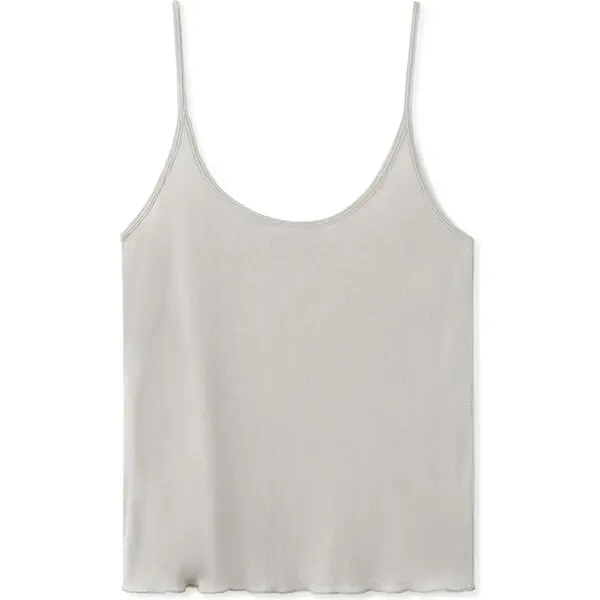 Mango Cotton Pajamas Camisole - Light/pastel Grey