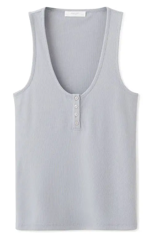 Mango Rib Pajama Top - Grey