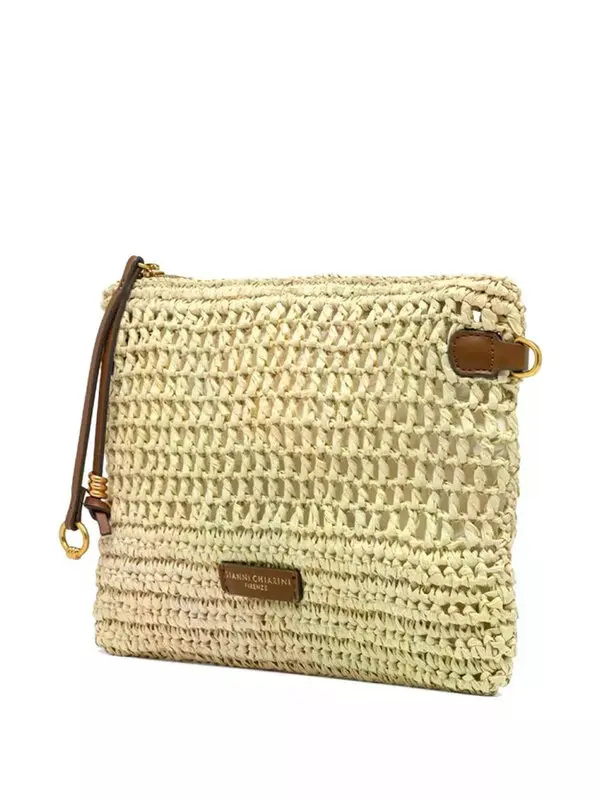 GIANNI CHIARINI Small Nefeli Crochet Zip Pouch Bag