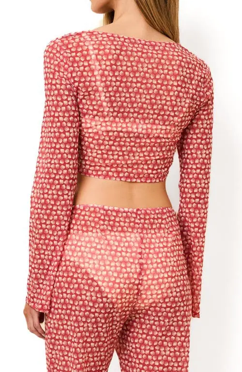 Solid & Striped Dolly Sheer Crop Cover-up Top
