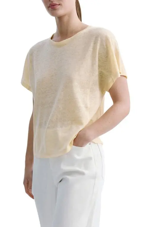 Mango Linen Short Sleeve T-shirt