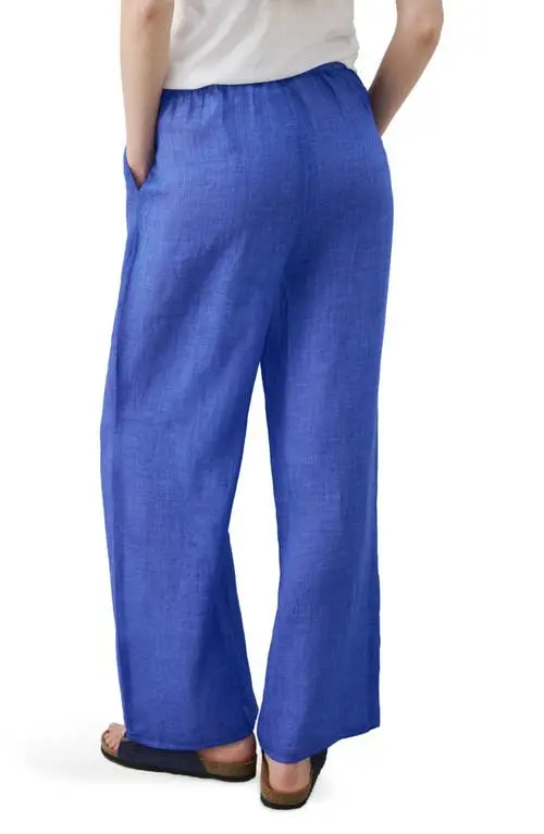 Mango Ramie Drawstring Pants