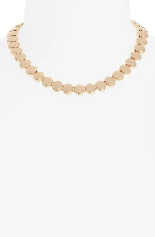 OPEN EDIT Domed Metal Collar Necklace