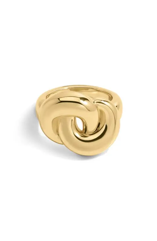 LUV AJ Solstice Knot Stud Earrings - Gold