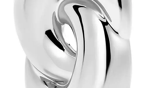 LUV AJ The Solstice Knot Stud Earrings - Silver