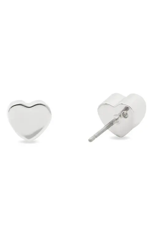 Kate Spade New York Heart Stud Earrings - Silver