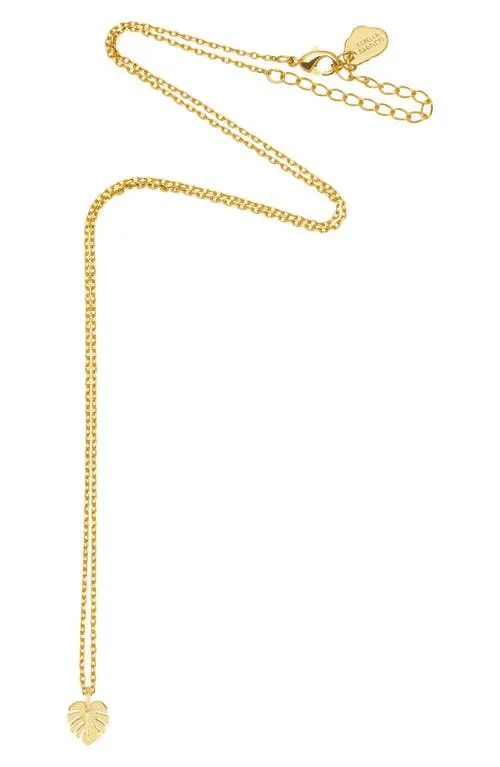 Estée Lauder Monstera Leaf Pendant Necklace