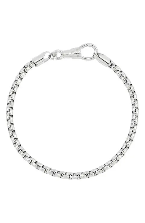Estée Lauder Chunky Rounded Box Chain Bracelet - Silver