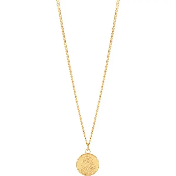 Estée Lauder St. Christopher Pendant Necklace - Gold
