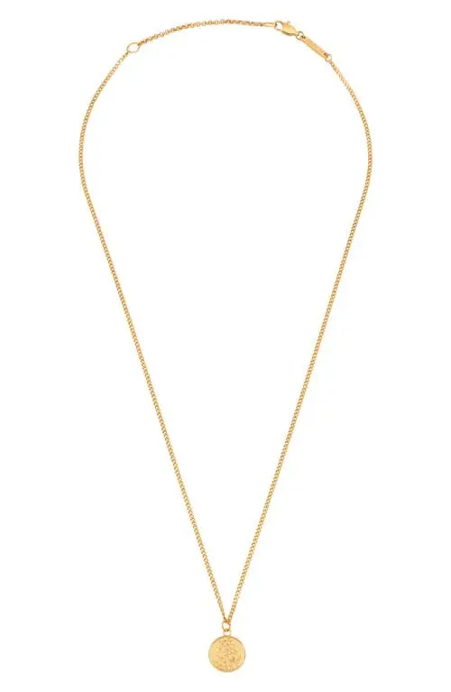 Estée Lauder St. Christopher Pendant Necklace - Gold