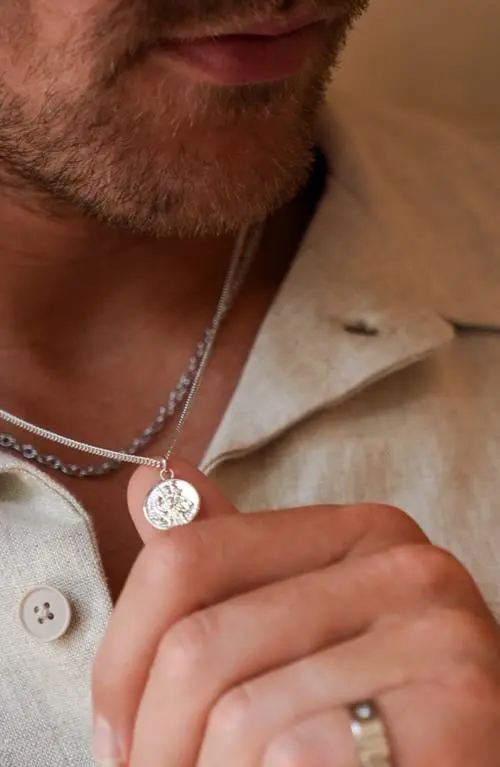 Estée Lauder St. Christopher Pendant Necklace