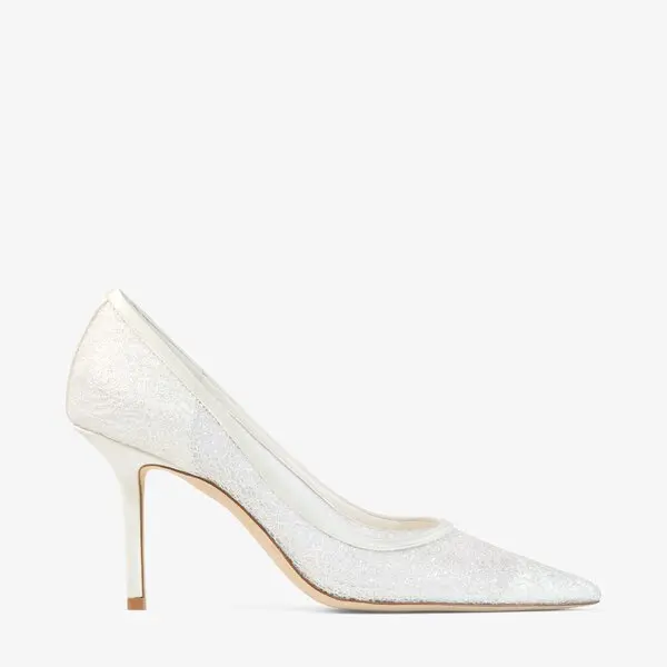JIMMY CHOO Love 85 Glitter Pumps - Neutral