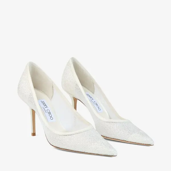 JIMMY CHOO Love 85 Glitter Pumps - Neutral