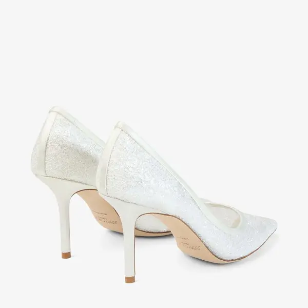 JIMMY CHOO Love 85 Glitter Pumps - Neutral