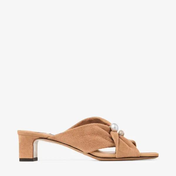 JIMMY CHOO Rafi 45 Suede Sandals