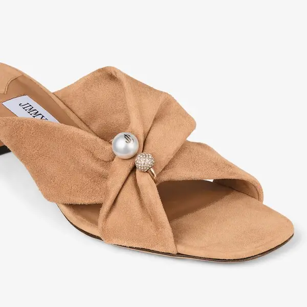 JIMMY CHOO Rafi 45 Suede Sandals