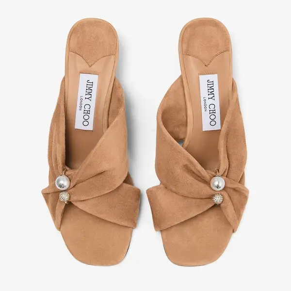 JIMMY CHOO Rafi 45 Suede Sandals