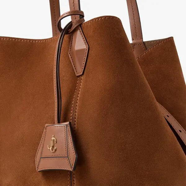 JIMMY CHOO Diamond Tote Medium - Tan/gold