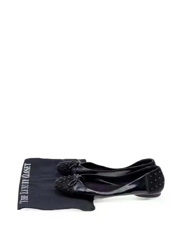 TOD'S Quilted Ballet Flats - Black